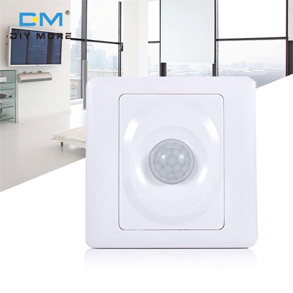 diymore 220V Automatic Infrared PIR Body Motion Sensor Switch Wall ...
