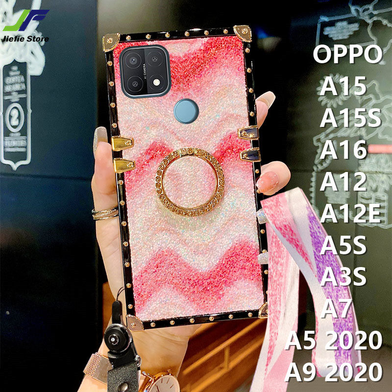 Jiefie Luxury Glitter สำหรับ Oppo A15 A15s A5s A12 A16 A5