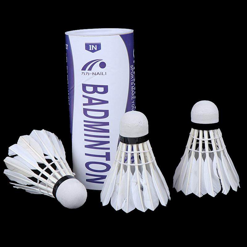 Ruif 3St Badminton Natural spring ball with real feathers White spring ...
