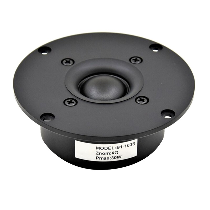 4 Inch Tweeter Speaker Unit Black Silk Membrane 4 OHM 30W Treble ...