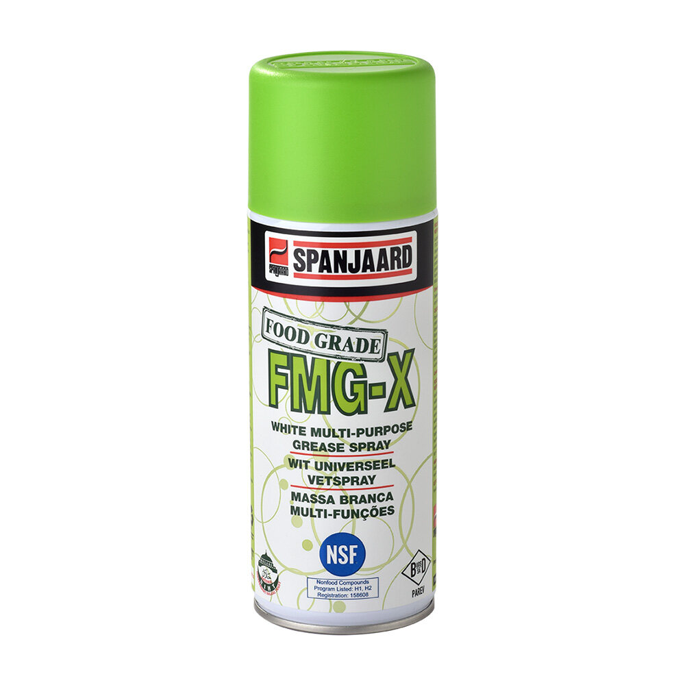 Spanjaard FMG-X White Multi-Purpose Grease Spray (Food Grade) | Lazada