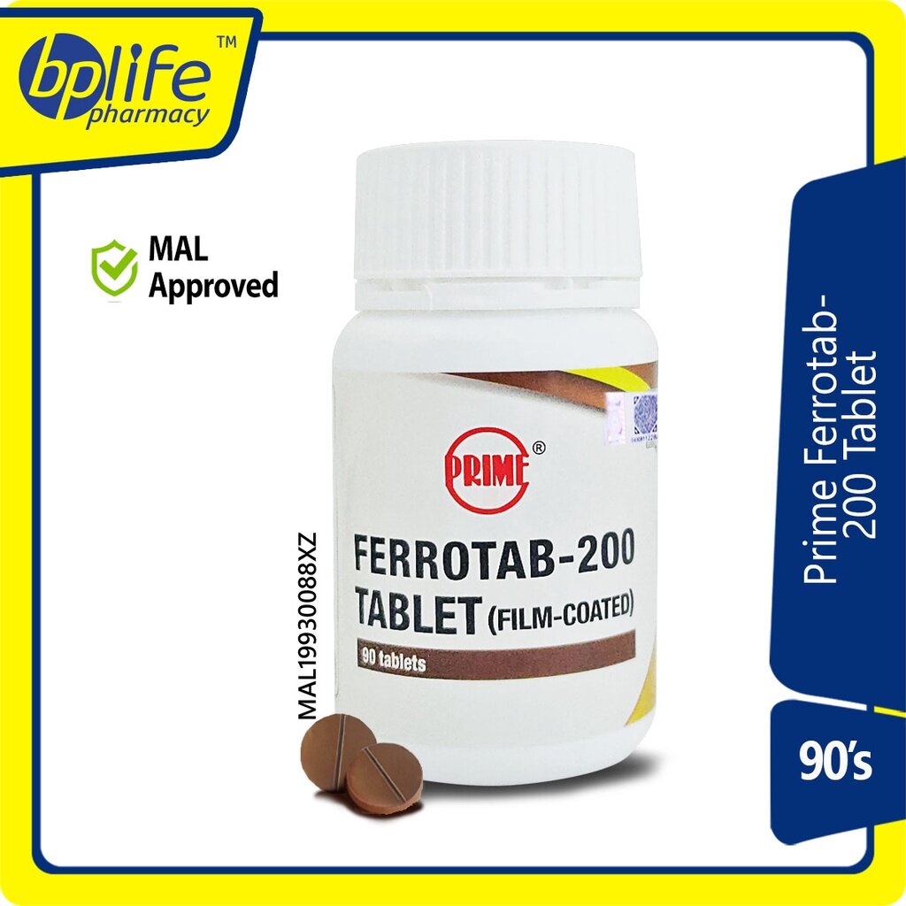 Prime Ferrotab-200 Tablet 90s | Lazada