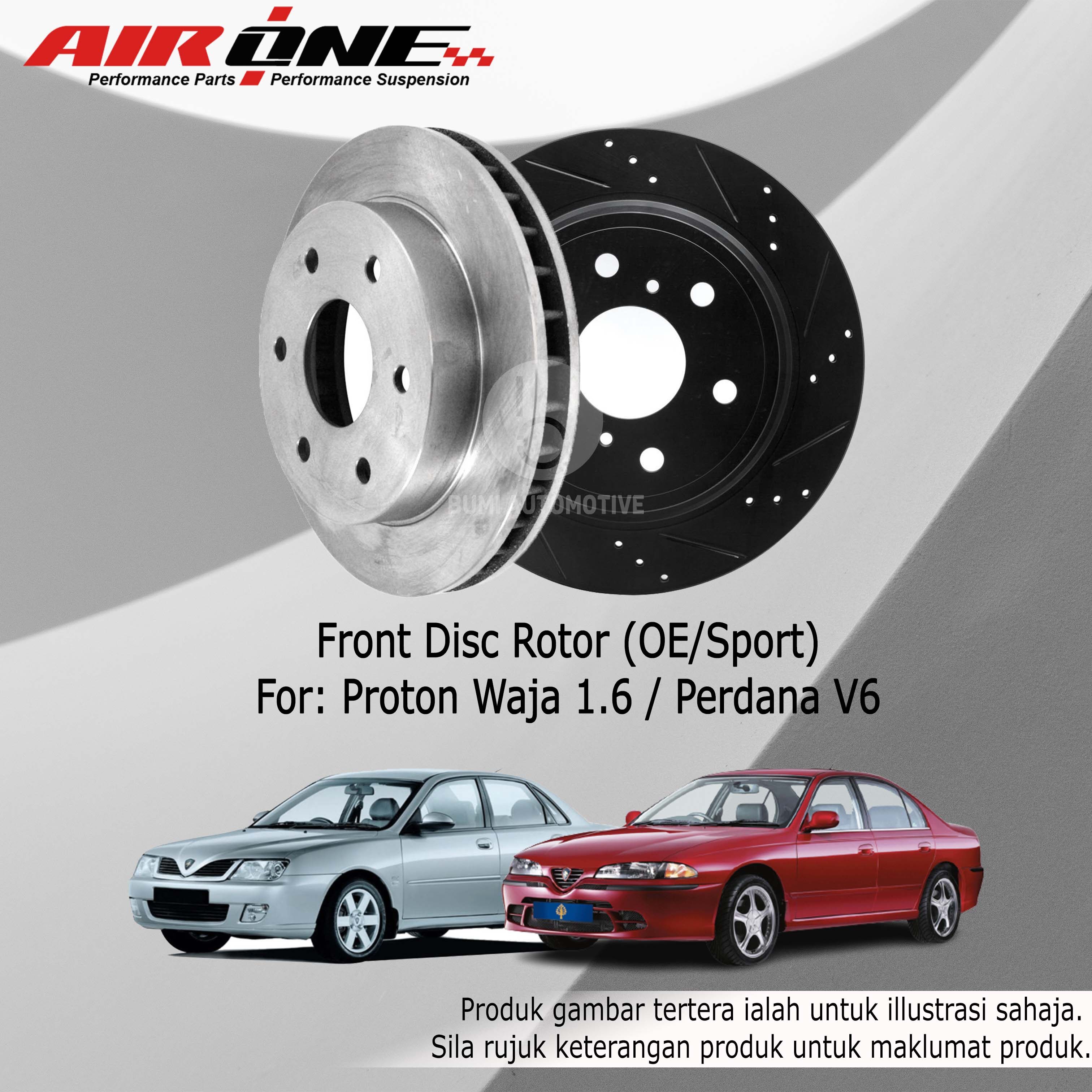 Proton Waja 1.6 / Perdana 1st Gen Front (Depan) Disc Rotor Racing Disc ...