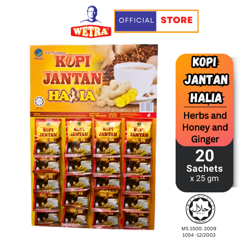 WETRA Kopi Pracampuran Kopi Jantan Halia Papan (Card) | Lazada