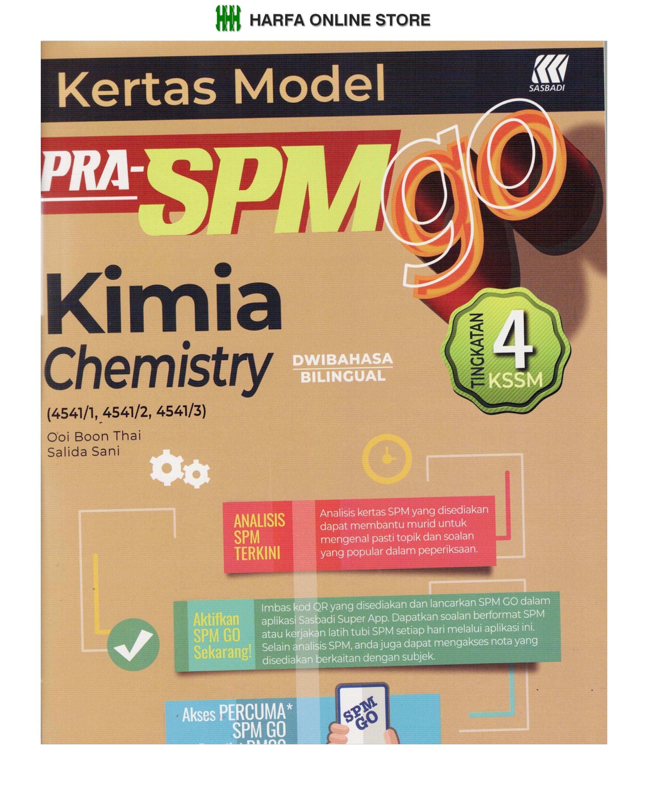BUKU LATIHAN : KERTAS MODEL PRA- SPM GO KIMIA & CHEMISTRY ( DWIBAHASA ...