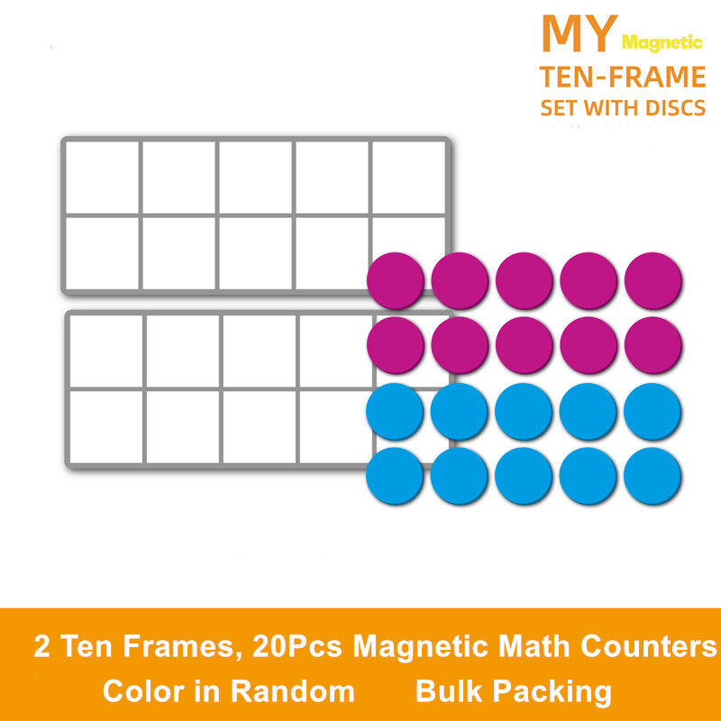 Moulty Magnetic Ten Frames Set Math Manipulative for Elementary ...