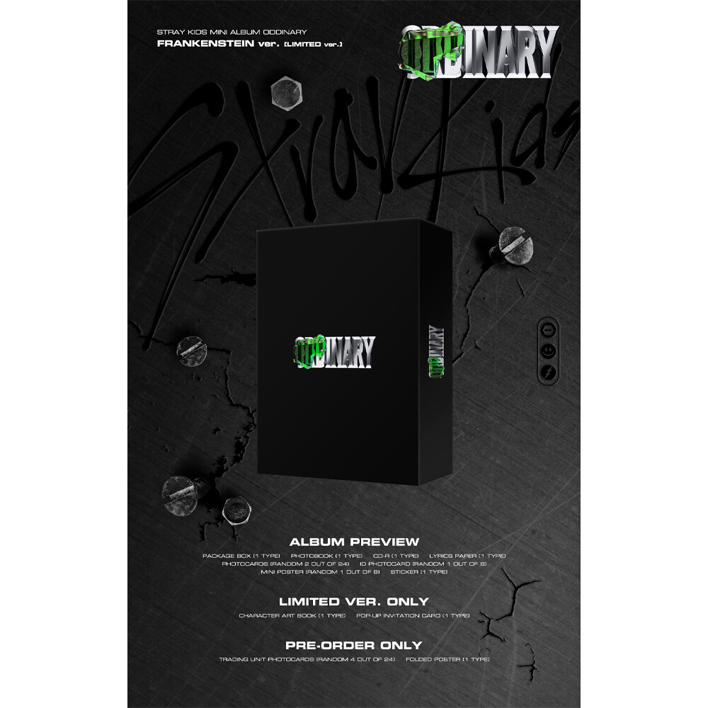 [Limited version] Stray Kids - Mini album [ODDINARY] - FRANKENSTEIN ver. - KPOP Merch - ThaiPick