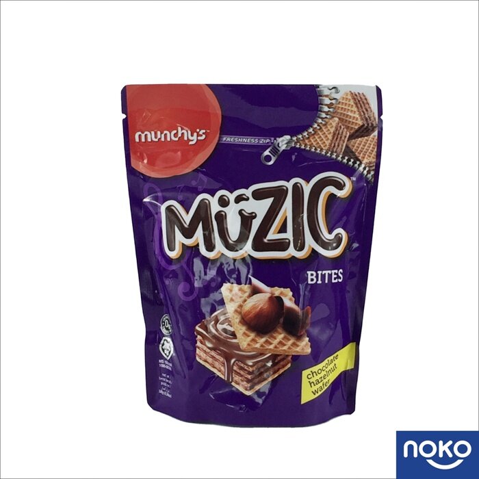 Munchy's Muzic Wafer Bites Chocolate Hazelnut (180g) | Lazada