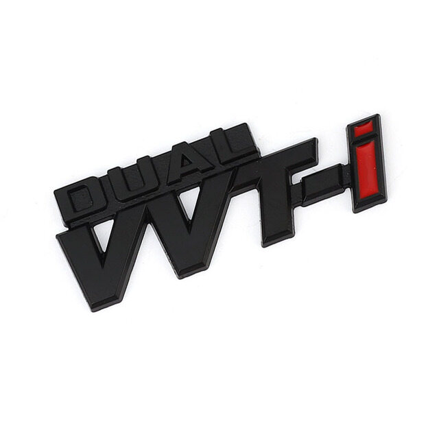 Dual VVT-i logo VVTI emblem Rear trunk badge Side sticker for Toyota ...