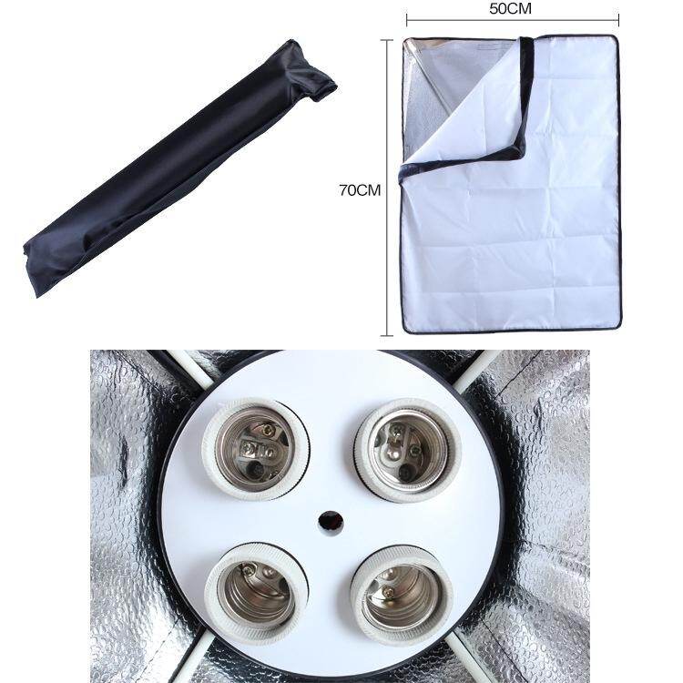 Selens Softbox 50x70cm Two of Set 4-in-1 Socket E27 Bulbs for ...