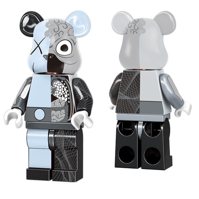 KAWS FUJIYA Bear Bearbrick Minifigures Gloomy Building Blocks ...