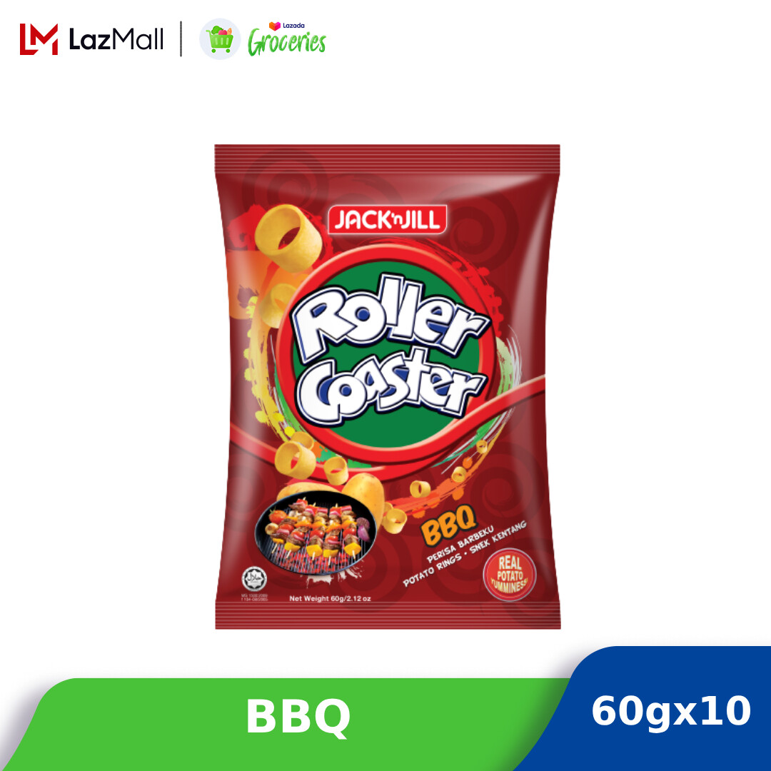 Jack'nJill Roller Coaster BBQ 60g x 10 | Lazada
