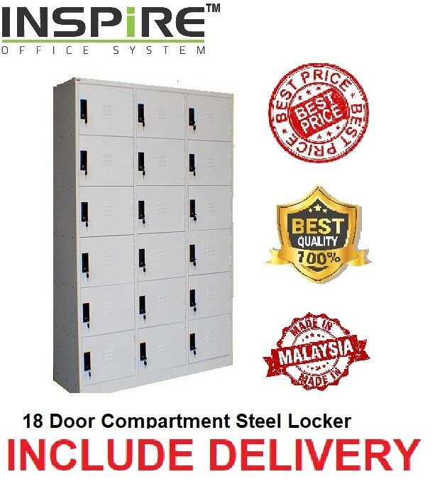 3, 6, 12, 15, 18 Compartment Steel Locker W915 x D381 x H1828 mm ...