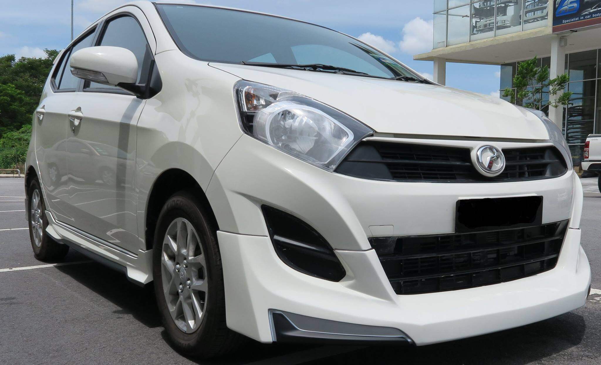Perodua Axia Sportivo Version 2 Bodykit Body Kit Skirting Skirt Lip ...