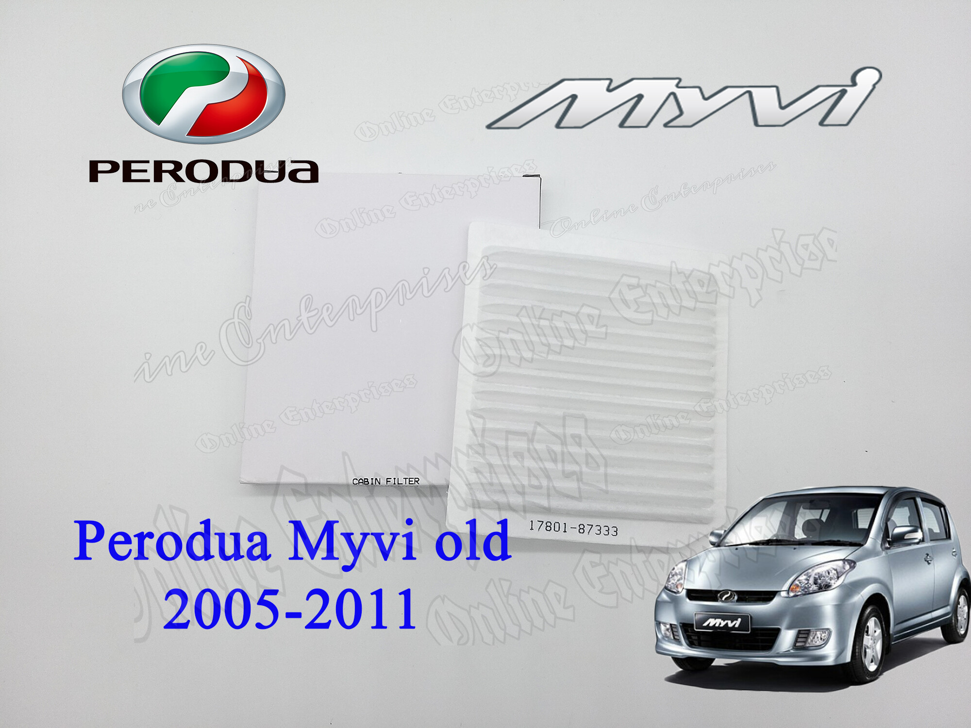 Cabin Filter Myvi 2005-2011 OLD Perodua Myvi old Air Cond Filter 17801 ...