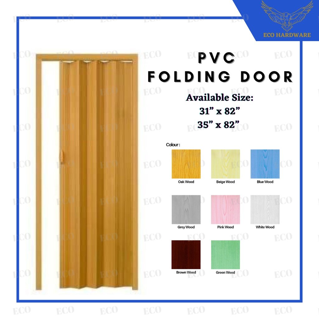 【Eco Hardware & Necessary】High Quality PVC Folding Door/Pintu Lipat ...