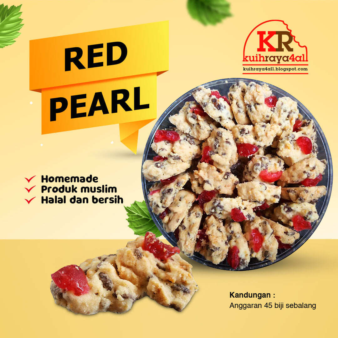 Kuih Raya 2023 Biskut Red Pearl Cookies | Lazada
