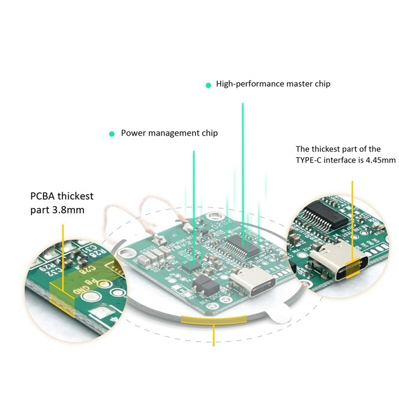 15W High Power 5V 12V Fast Charging Wireless Charger Transmitter Module ...