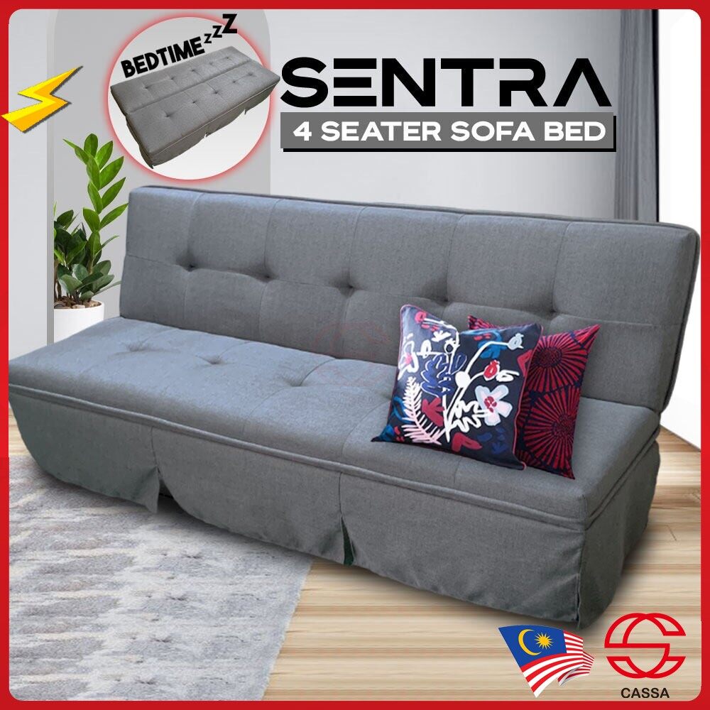 Cassa Sentra Living Room Durable 2 Seater 3 Seater 4 Seater Foldable Sofa Bed Folding Mattress ...