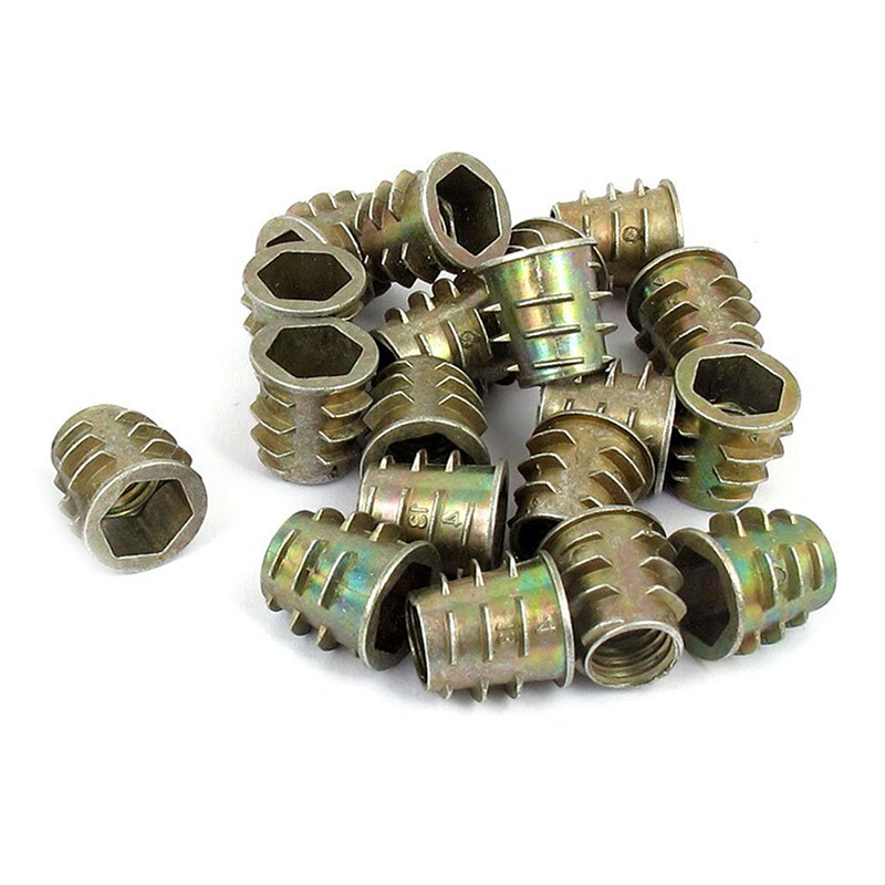 M8x13mm Hex Socket Screw in Thread Insert Nut 20 Pcs for Wood - YCITC ...