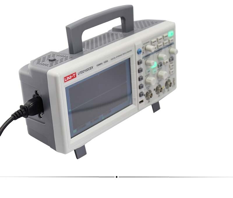 Осциллограф UNI-T UTD2102CEX Digital Storage Oscilloscopes 2CH 100MHZ Scopemeter ขอบเขตขนาด7นิ้ว ...