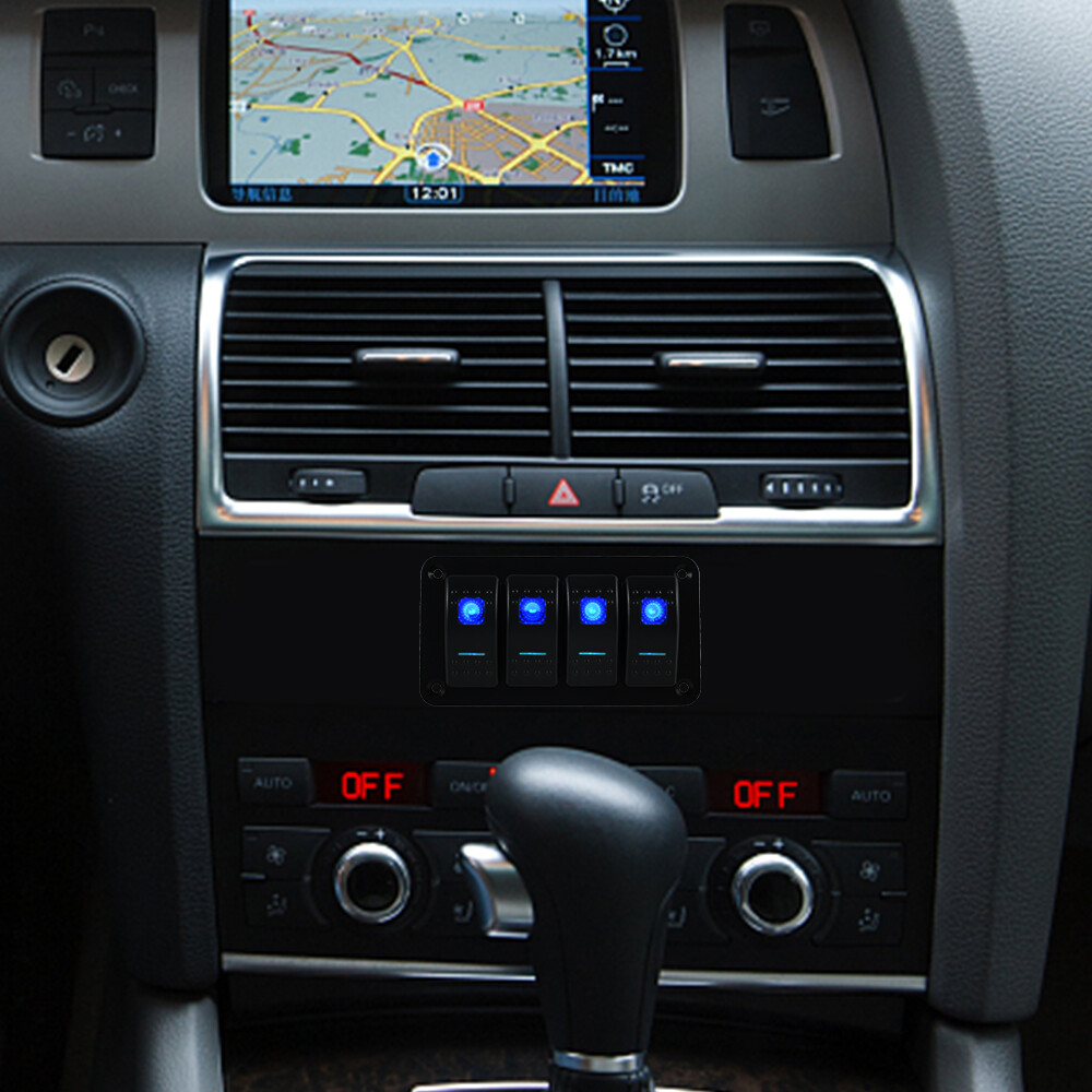 Marine Circuit Breakers รถ Marine เรือ4 Gang Led Waterproof Rocker ...