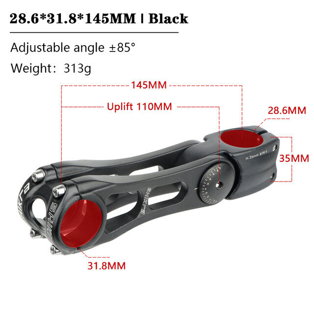 SHIKRA SK01 Bicycle Stem Mtb Power Road Mountain Bike Stem Adjustable ...