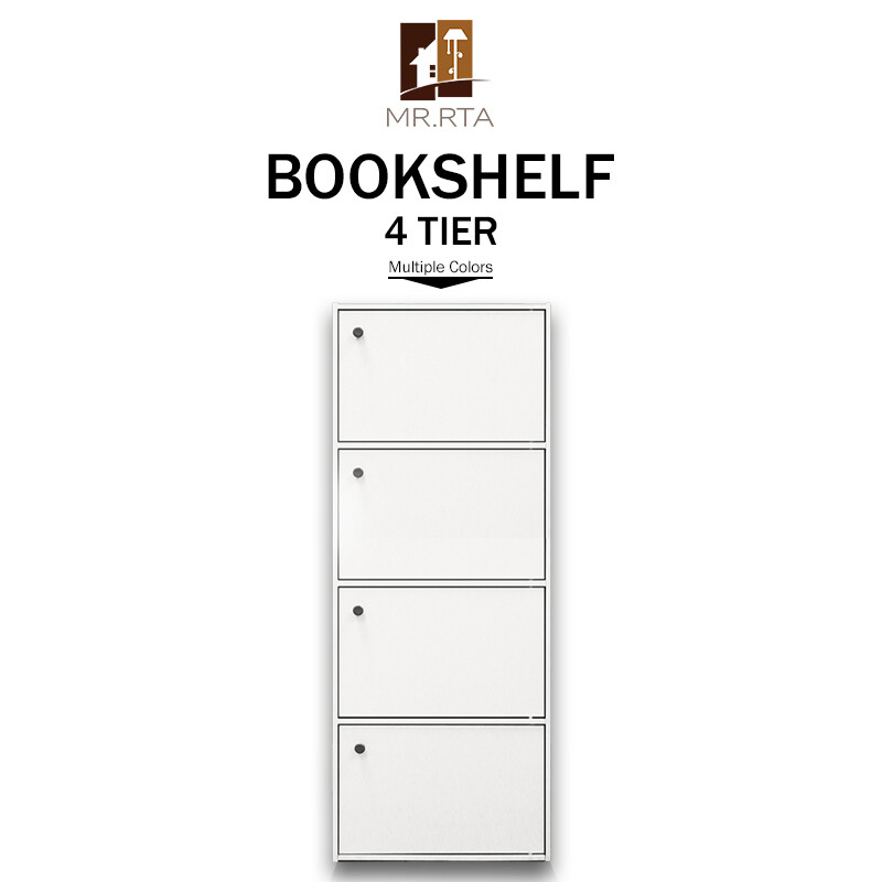 *READY STOCK* 4 DOOR UNIT BOOKSHELF/ 4 TIER UTILITY SHELVING WITH DOORS ...