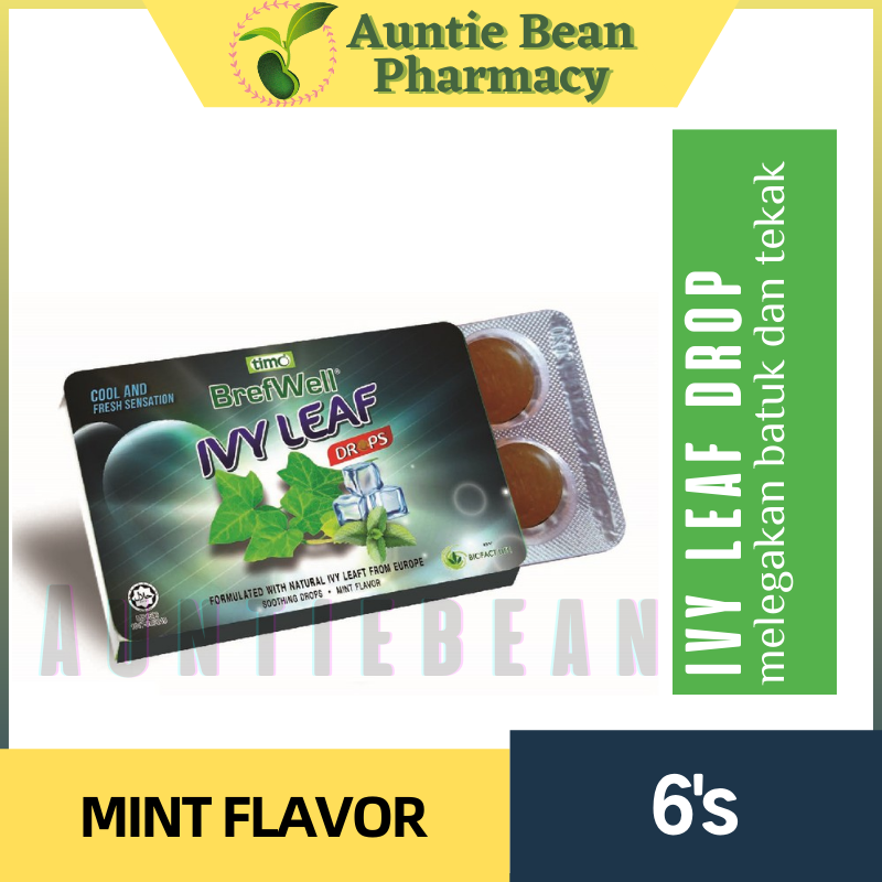 TIMO Brefwell Ivy Leaf Drops (blister) 6 lozenges | Lazada
