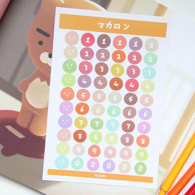 Cute Numeric Sticker (1 sheet) | Lazada