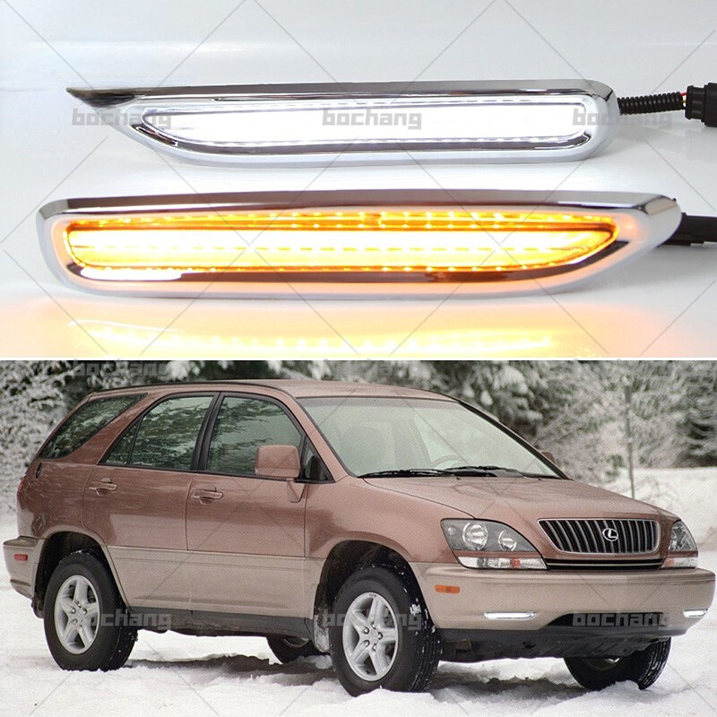 For Toyota Harrier 1999 2000 Daylight LED Daytime Running Light DRL ...