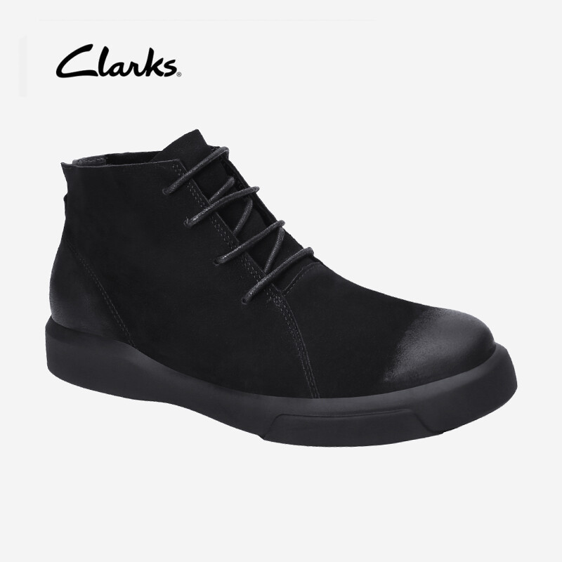Clarks_บุรุษ Hale Rise หนังวัวแท้ Active air cushion Comfort Premium ...