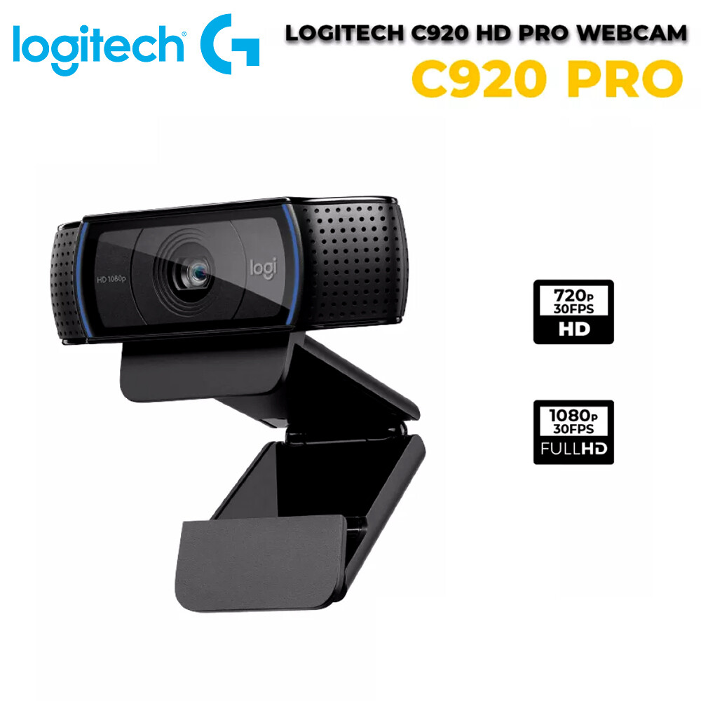Logitech เว็บแคม C920 Pro HD,กล้องวิดีโอการโทร1080P H.264กล้อง ...