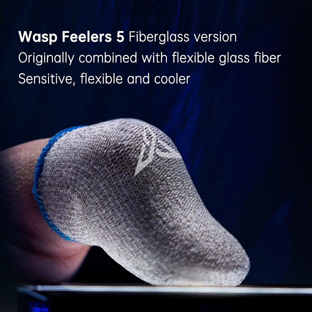 Flydigi Wasp Feelers 5 Fiberglass Finger Sleeve Sweat-Proof Phone Touch ...