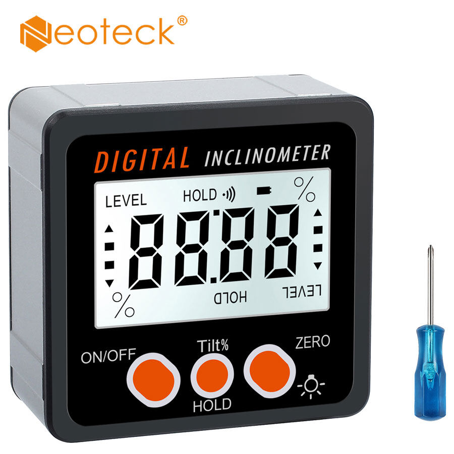 Neoteck Digital Level Box Protractor Angle Finder Level Gauge Bevel ...