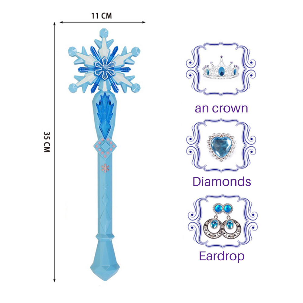 Christmas Snowflakeแฟลชแท่งไฟMagic Scepter Stick (สีฟ้า)-Intl - Felice ...