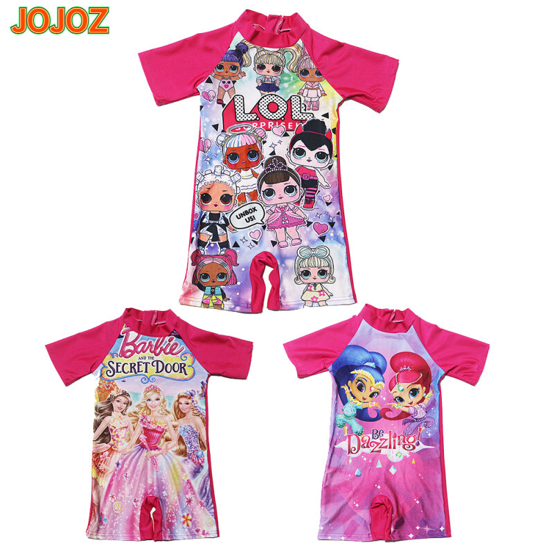 Jojoz ชุดว่ายน้ำเด็กผู้หญิง,ชุดว่ายน้ำลายการ์ตูนเจ้าหญิงชุดเล่น ...