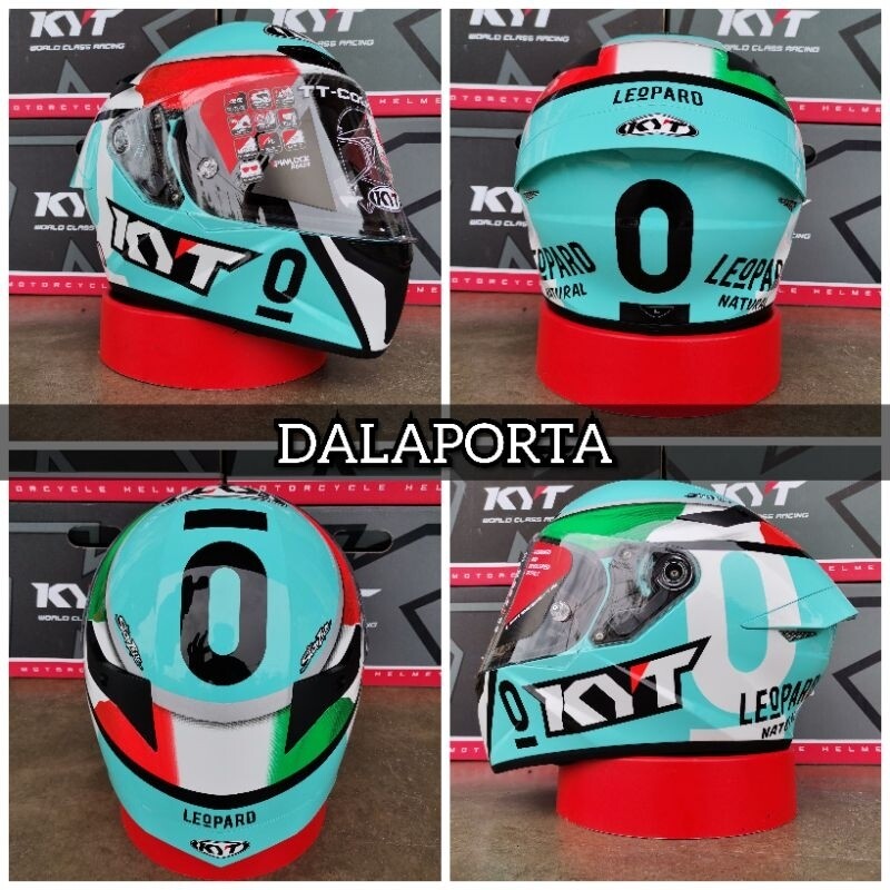 HELMET KYT FULLFACE TT COURSE GRAND PRIX TONY ARBOLINO FLUX DALAPORTA ...
