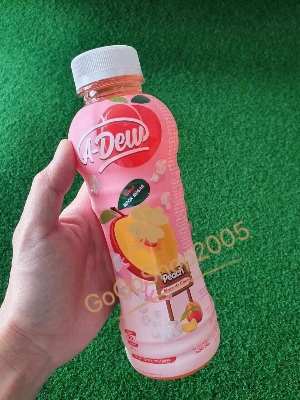 [ Vietnam ] A-DEW Nata de coco / Peach Juice Drink ( 450ml ) | Lazada