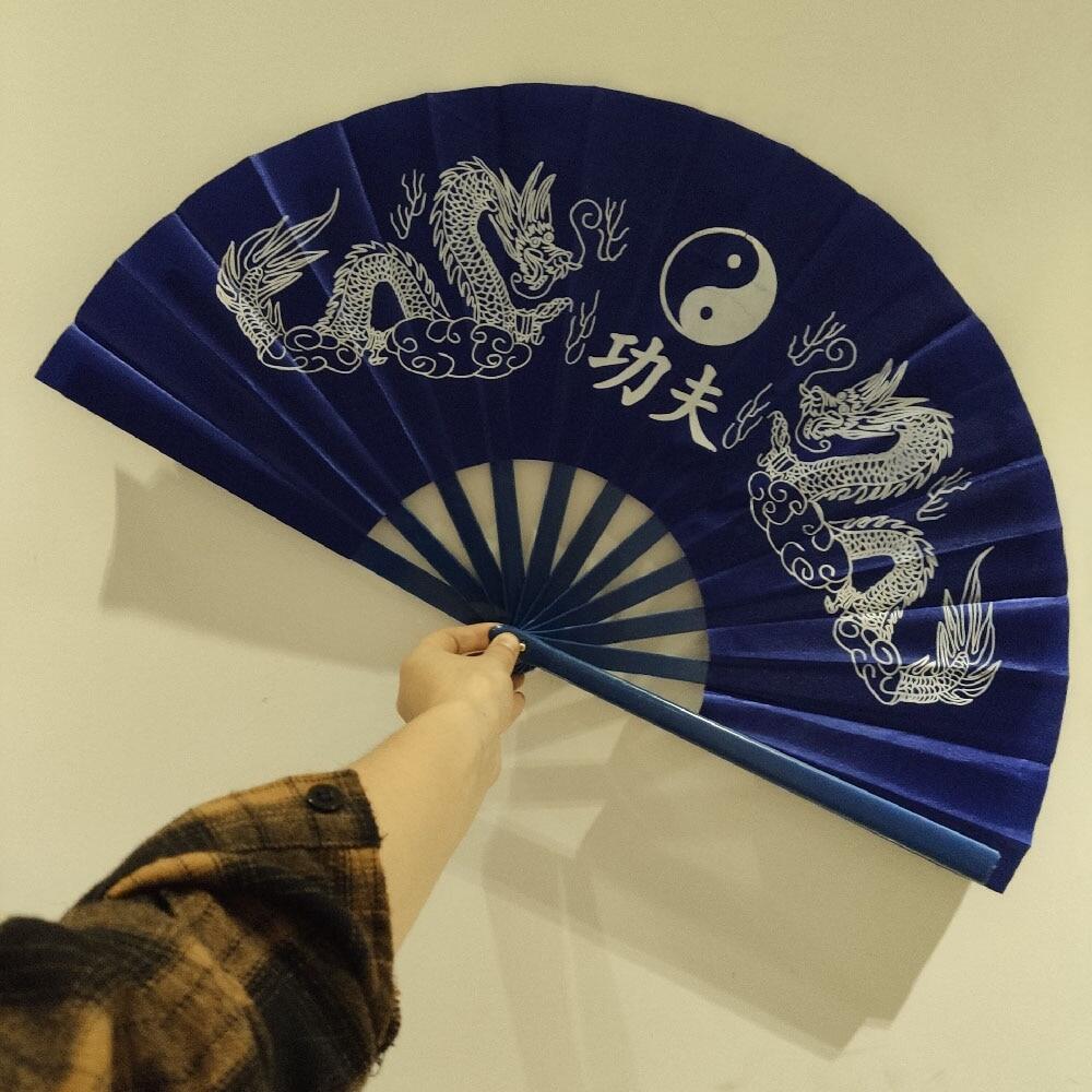Chinese Japanese Kung Fu Dragon plastic folding Fan Large Hand - xoyk08 ...
