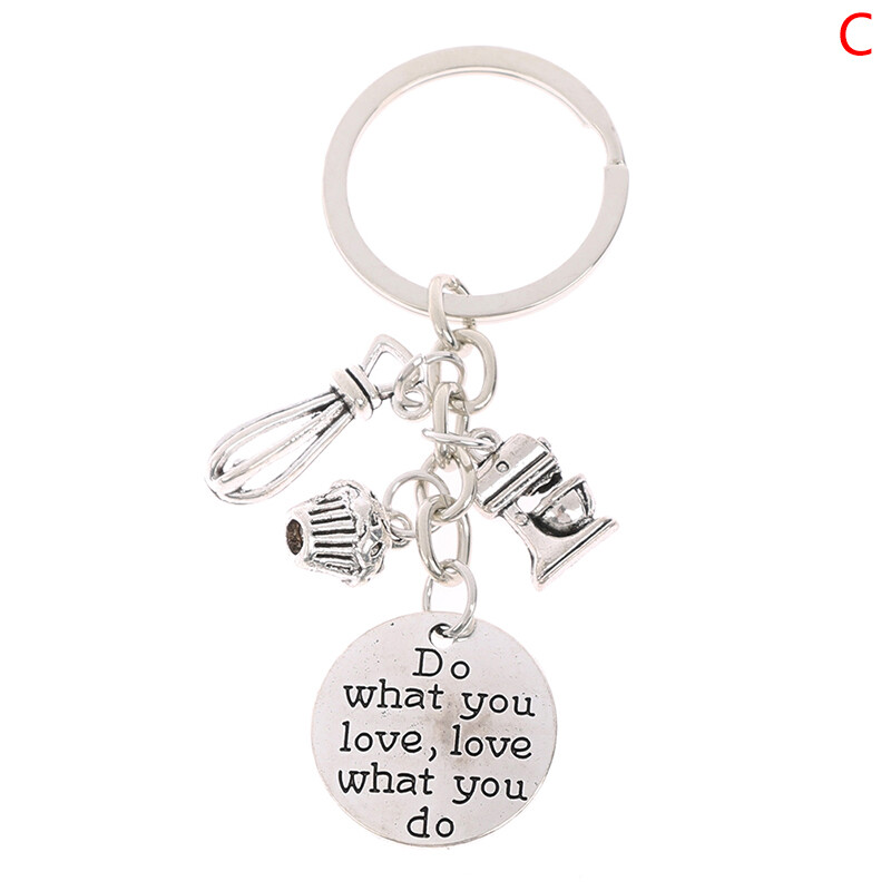 FG 1pc New Style Cooks Chefs Baker Keychain Measuring Spoons Key ...