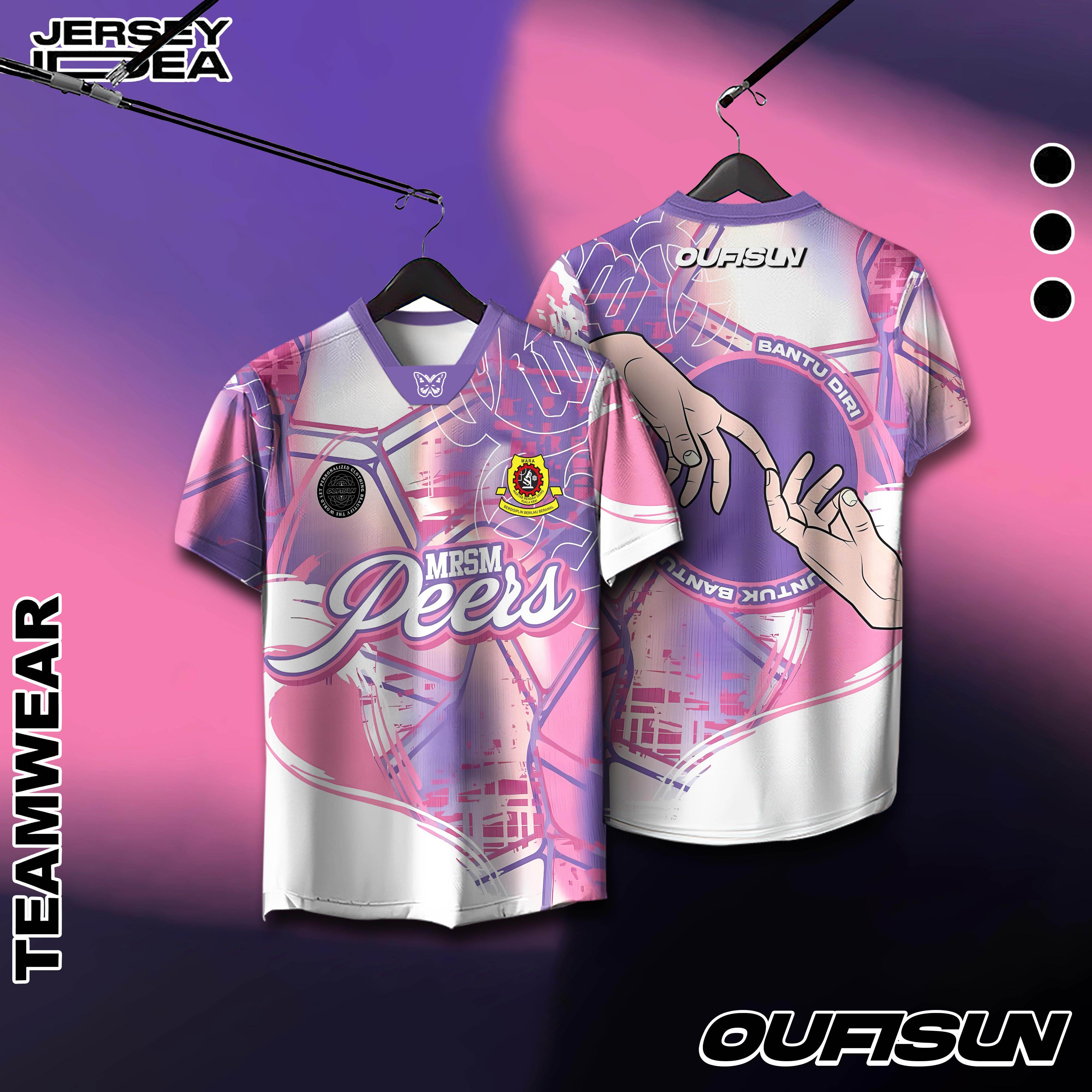 Baju jersey 3D print pola busur jersey full sublimated Baju pria dan ...