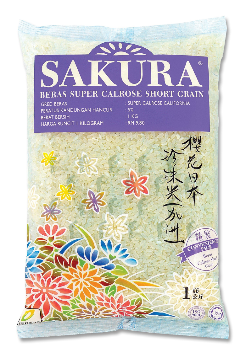 Sakura Beras Super Calrose Short Grain 1KG | Lazada