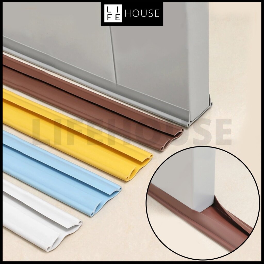 96cm PVC Soundproof Door Seam Strip Dust Blocker Inserted Sealing Gap ...