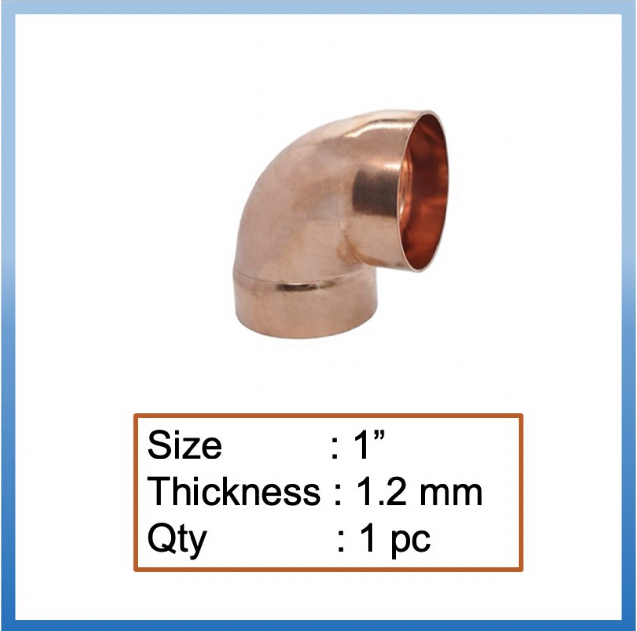 90 Degree Copper Elbow Fitting [1" , 1 3/8" , 1 5/8"] | Lazada