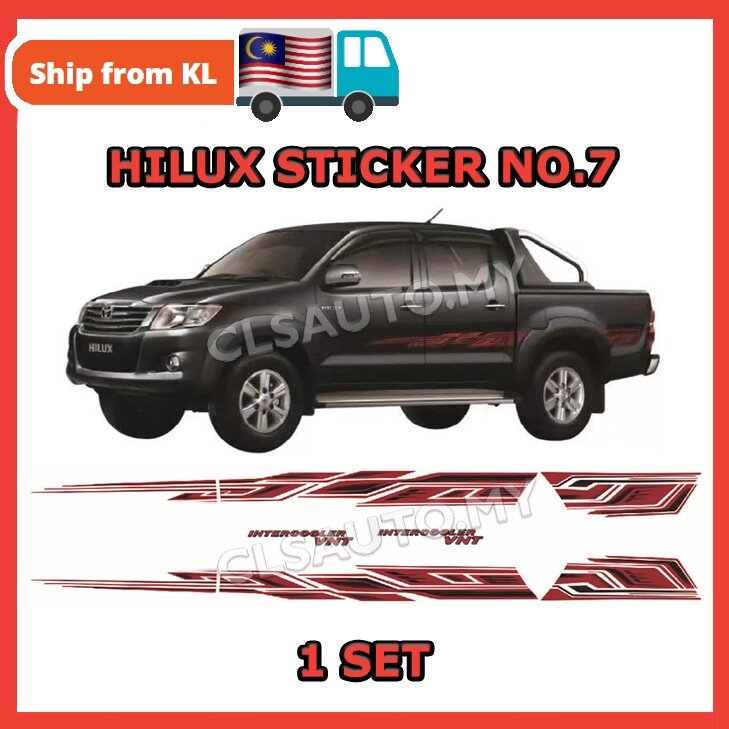Toyota Hilux Body Sticker Car Side Body Lining Sticker [Ready Stock ...