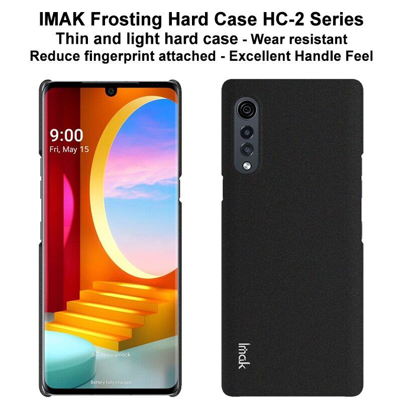 For LG Velvet - Velvet 5G Matte Hard PC Phone Cover IMAK Frosted half ...