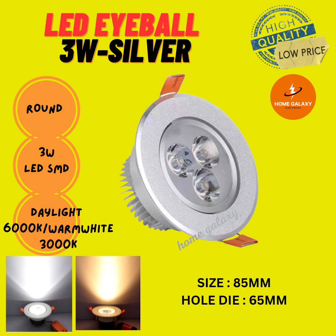 (HOT) LED Recessed Eyeball 3W | 7W LED Spotlight Recessed Light ...
