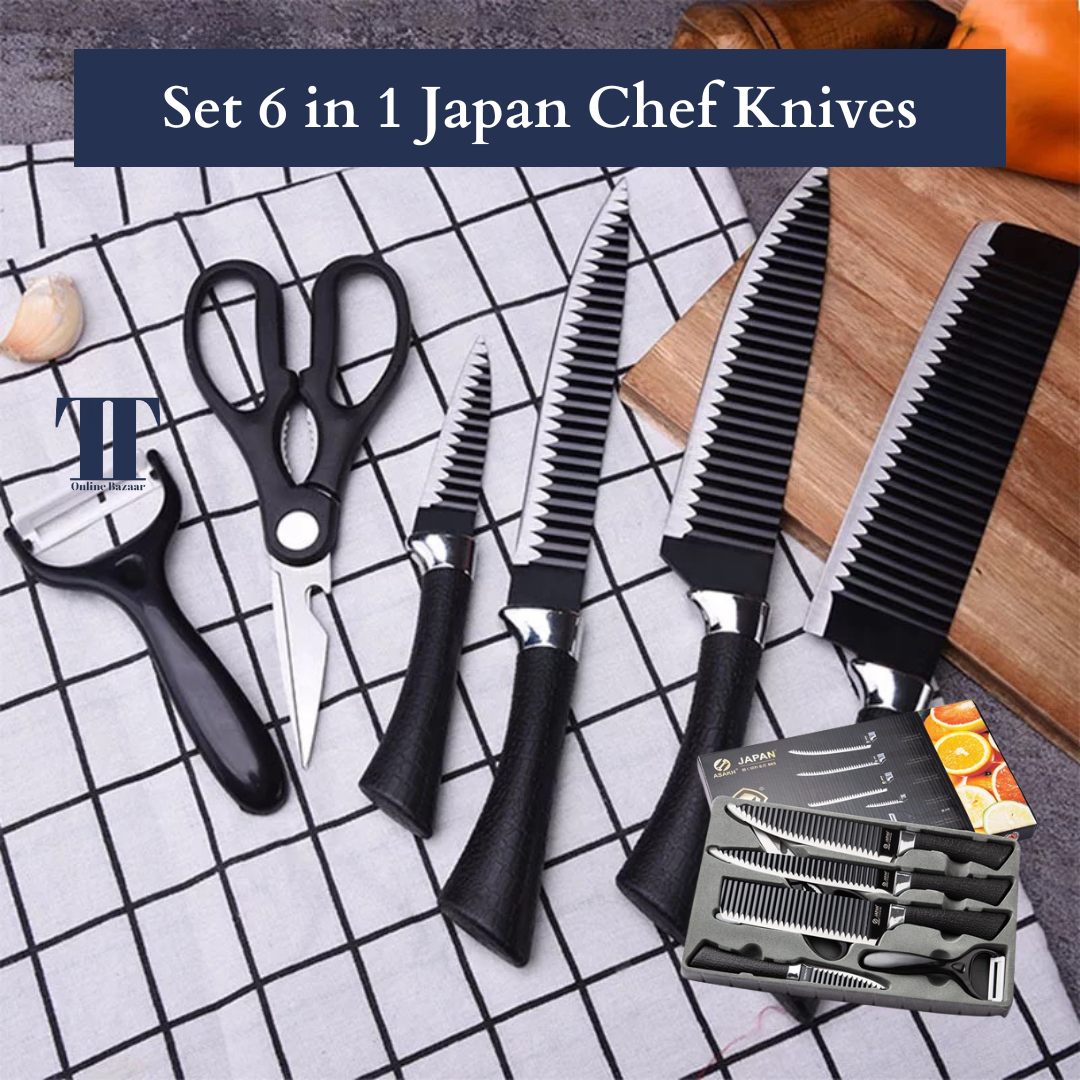 Japan Knives set Pisau Japan Stainless Steel Kitchen Chef Knife Pisau ...