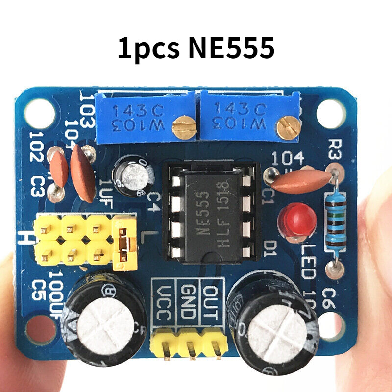 1PCS NE555 Pulse module adjustable frequency duty analog wave signal ...